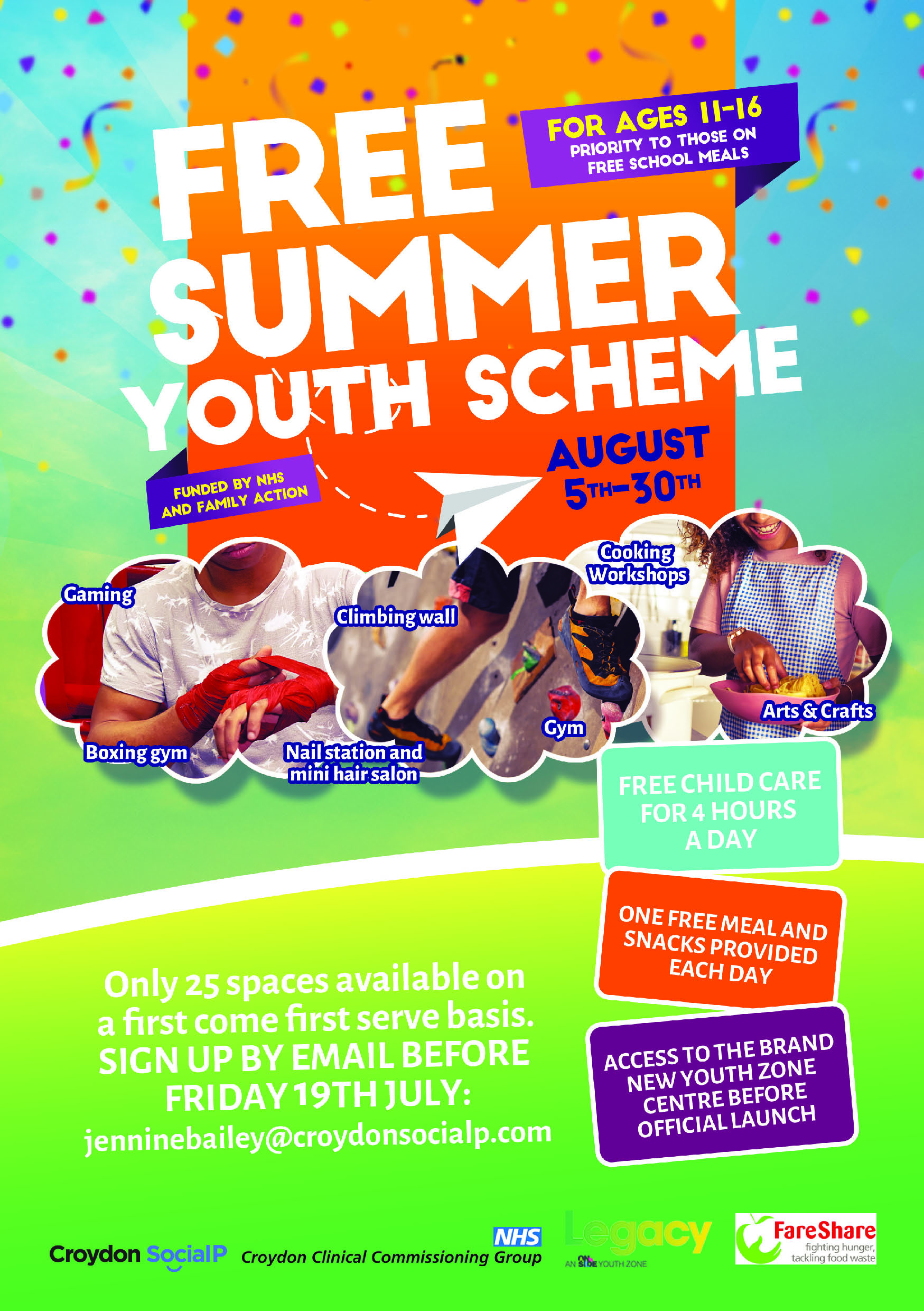 Free Summer Youth Scheme – Heavers Farm Primary School